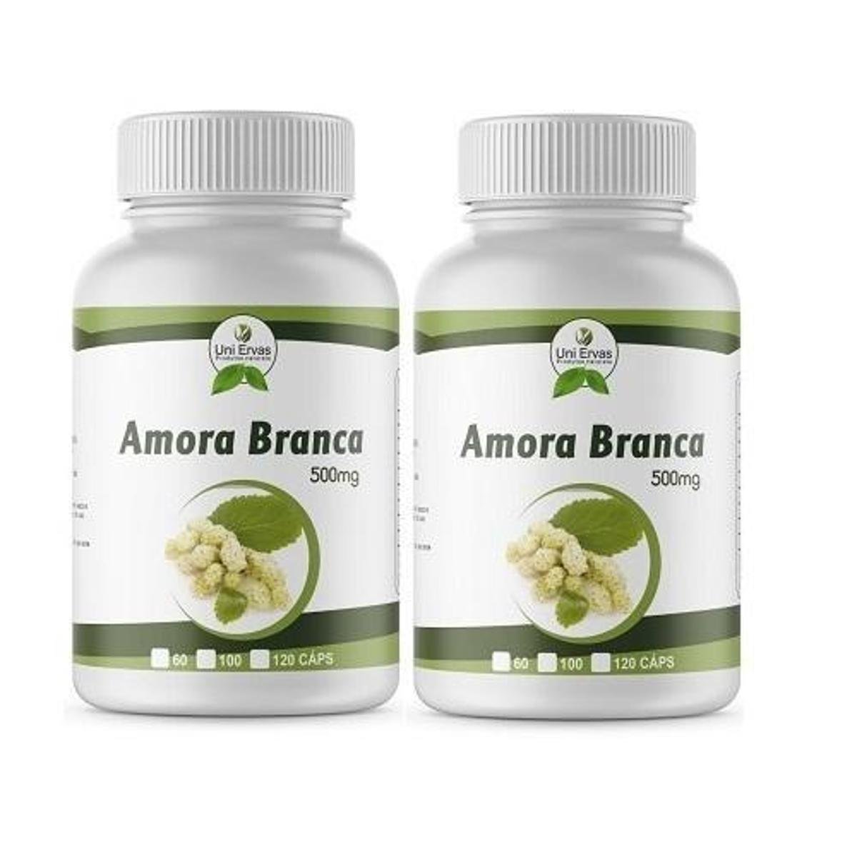2x Amora Branca Original 500mg Uniervas 100cps - undefined | Netshoes