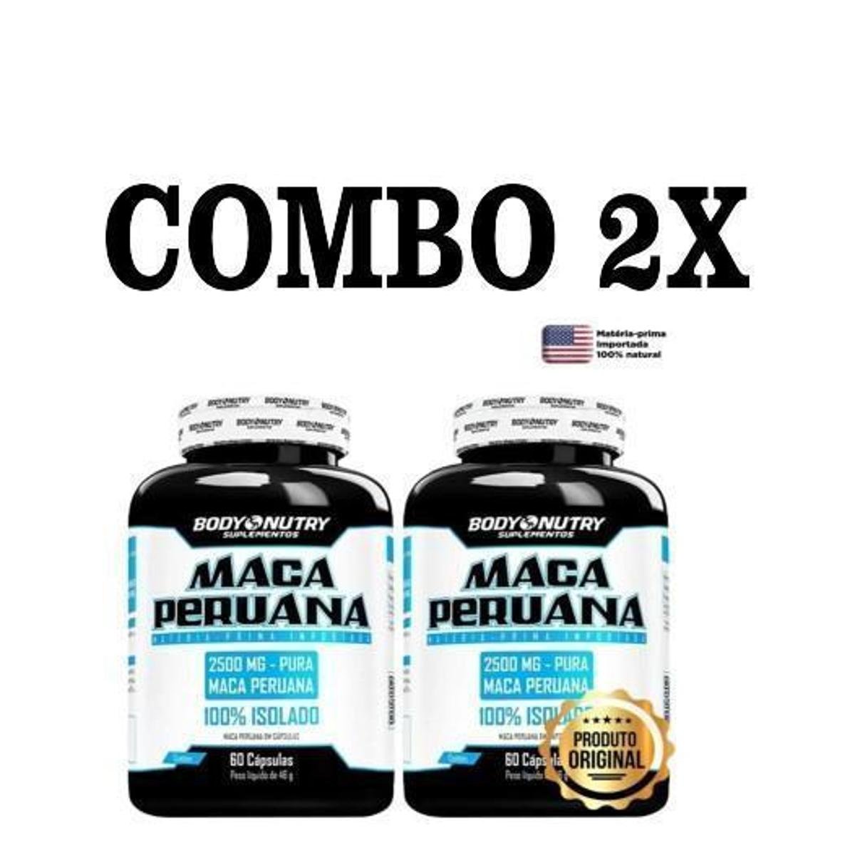 2x Maca 2500mg Pura 60 Cáps Premium Original - undefined | Netshoes