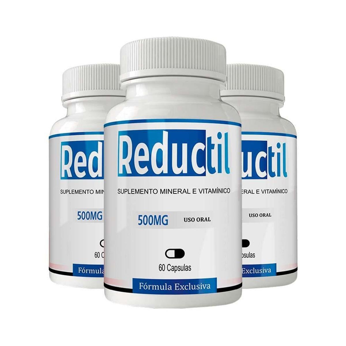 3 Potes - Reductil Suplemento Alimentar - 60 Caps - Azul | Netshoes