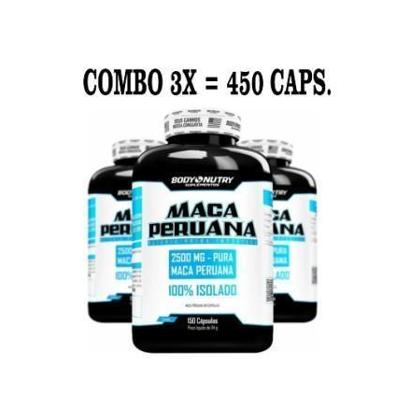 3x Maca 2500mg Pura 150 Cáps Premium Original - undefined | Netshoes