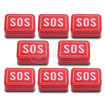 8 Mini Kits SOS Camping Tz-02 Lata de Ferramentas Compacta para Acampar ...