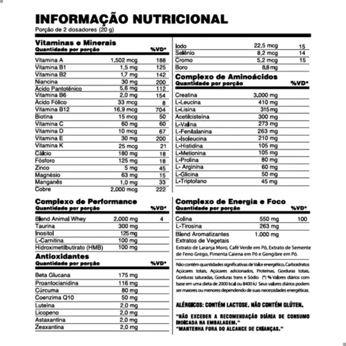 Animal Pak Powder Suplemento Alimentar 600g Universal Nutrition ...