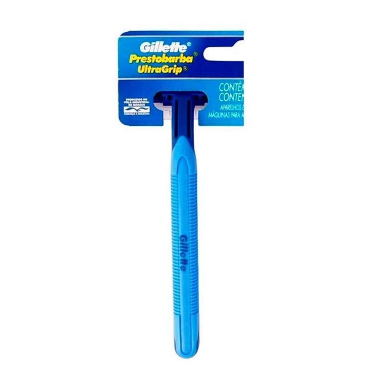 Aparelho De Barbear Prestobarba Azul Ultragrip Gillette 1 Un - Incolor ...