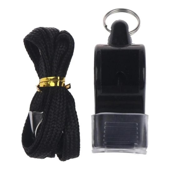 Apito Profissional Fox 40 Classic com Cordão - Preto | Netshoes