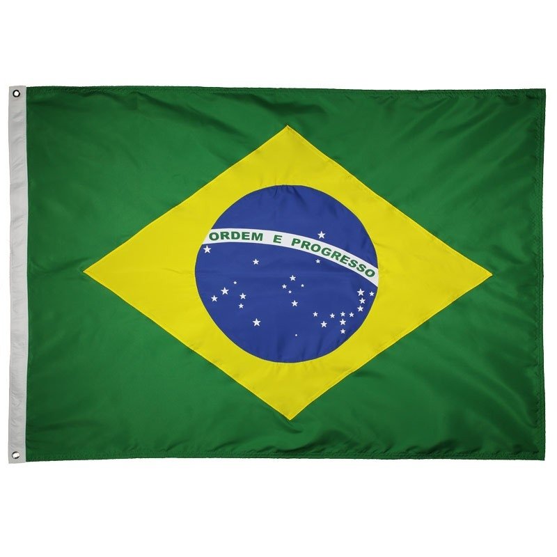 Bandeira Brasil Tradicional 2 Panos Verde Netshoes