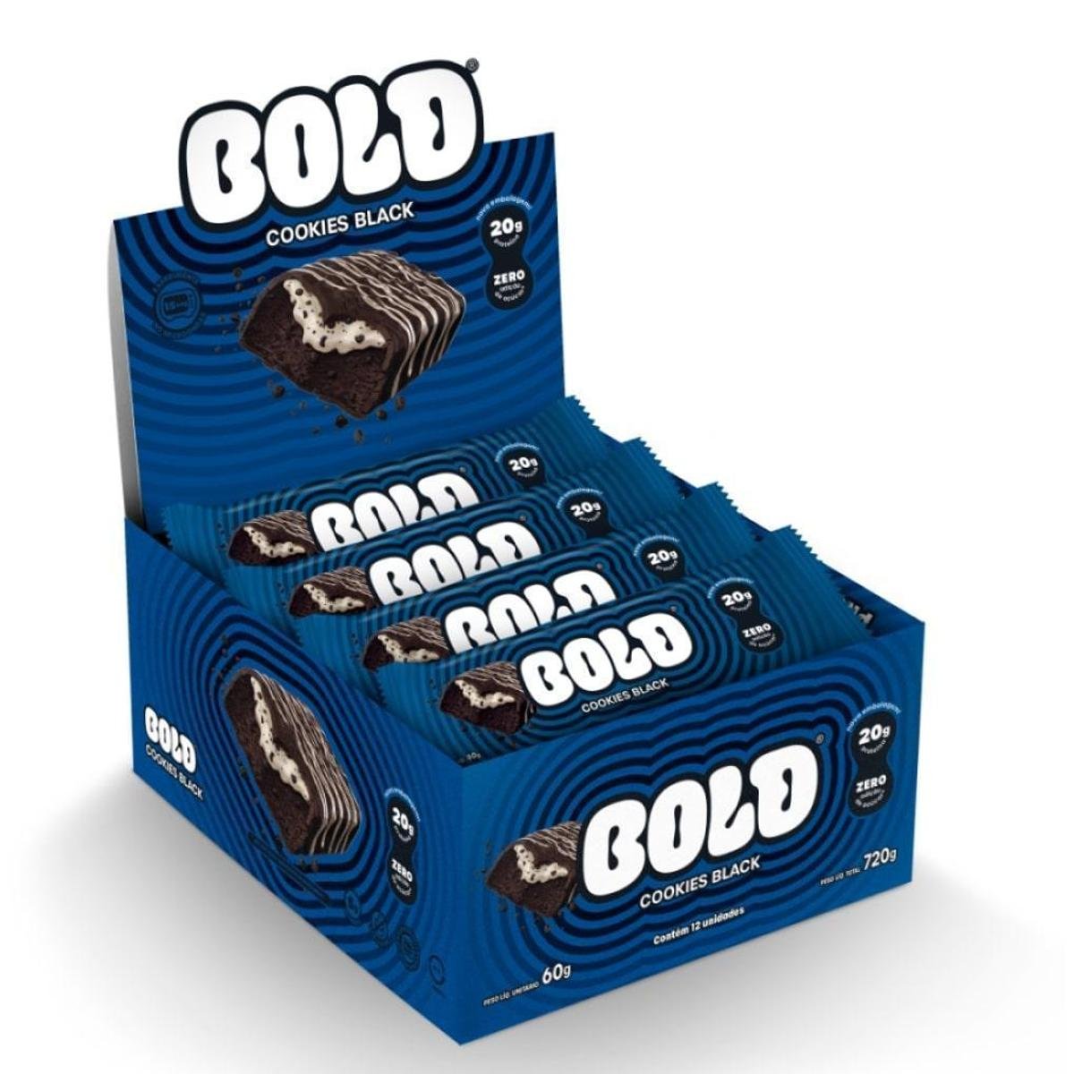 Barra De Proteína Bold Bar Barra - 12 Unidades - Barrinha Bold Snacks ...