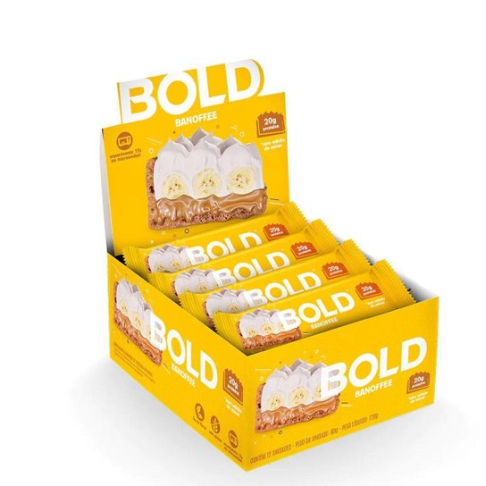 Barra de Proteínas Bold Bar 12 Uni - Bold Snacks - undefined | Netshoes