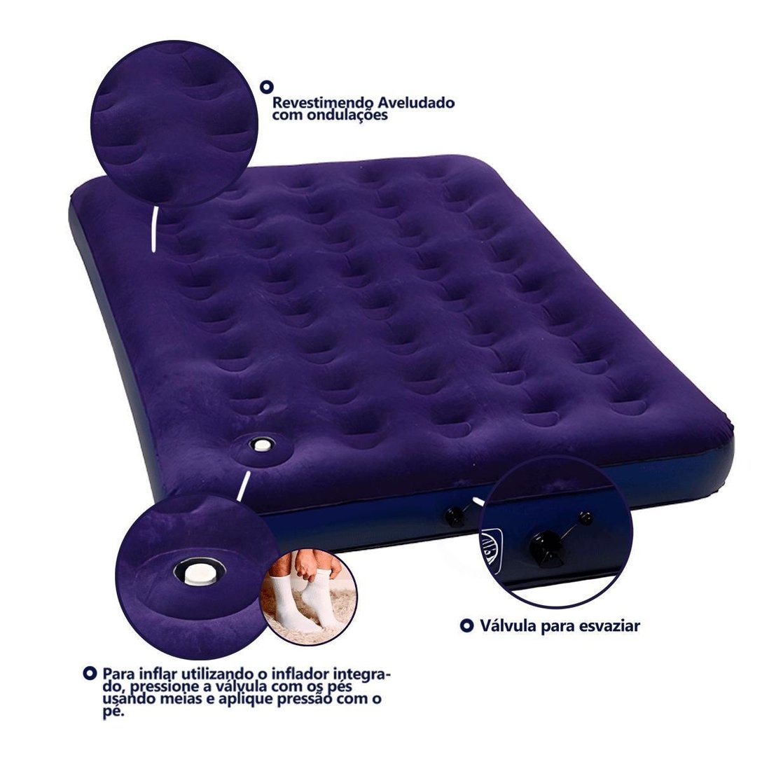 Barraca Camping Mor Iglu 2 pessoas e Colchão Casal Inflável - Azul ...