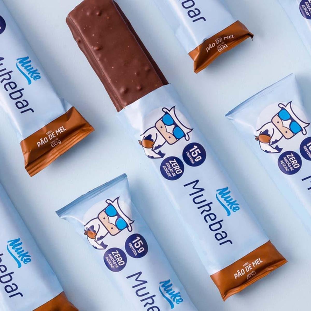 Barrinha de Proteína Muke Mukebar - Pão De Mel 60g - Incolor | Netshoes