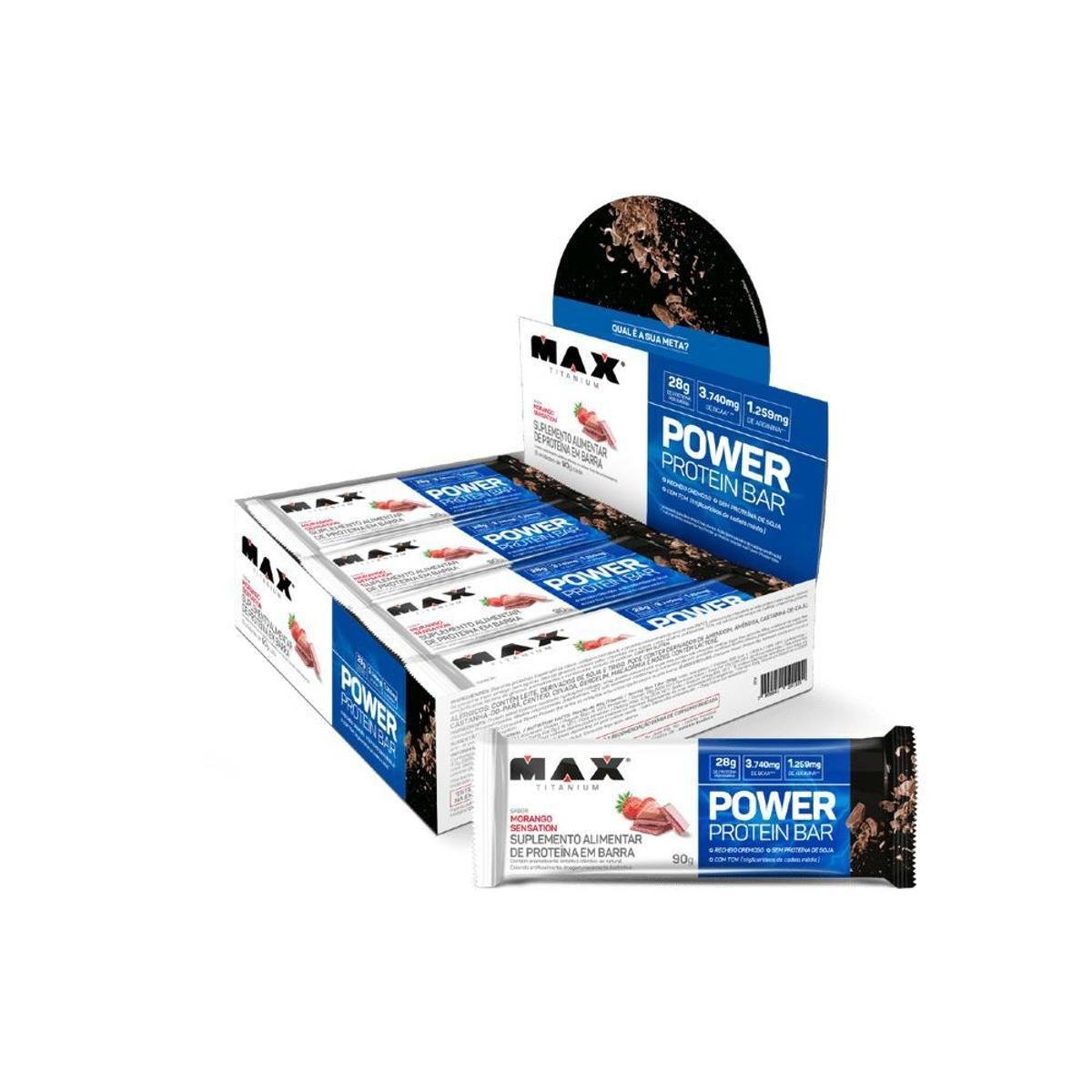 Barrinha Protéica Power Protein Display 8Un - Max Titanium - undefined ...