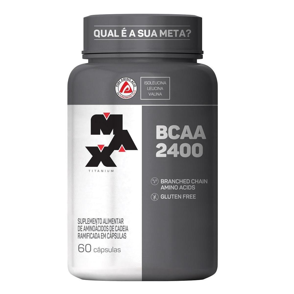 Bcaa 2400 60 Caps - Max TitaniumL-Leucina L-Isoleucina L-Valina - Max ...