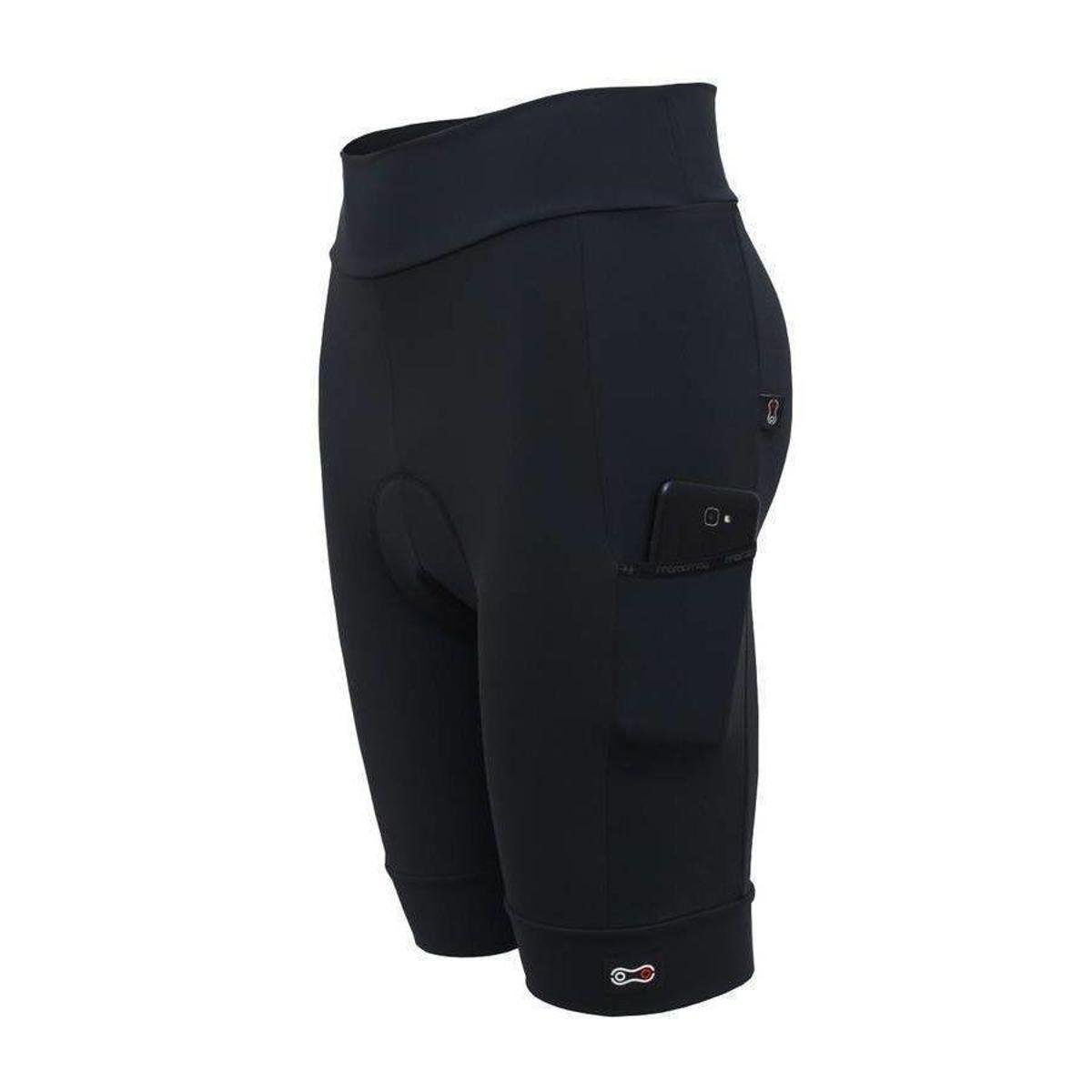 Bermuda ciclismo masculina Márcio May Light Bag com bolso - Preto ...