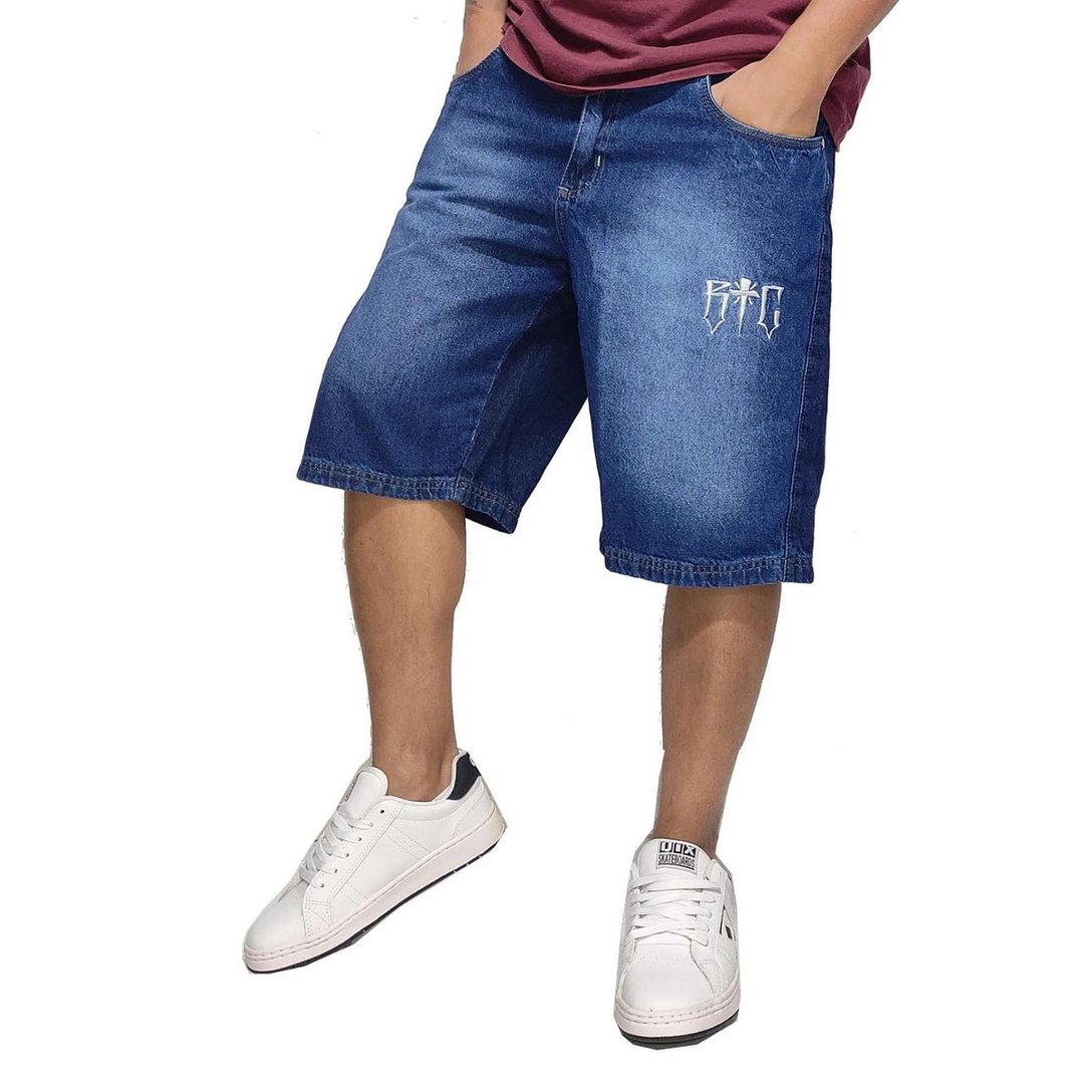 Bermuda Jeans Brothas And Cash Palhaço BRO-025 - Preto | Netshoes