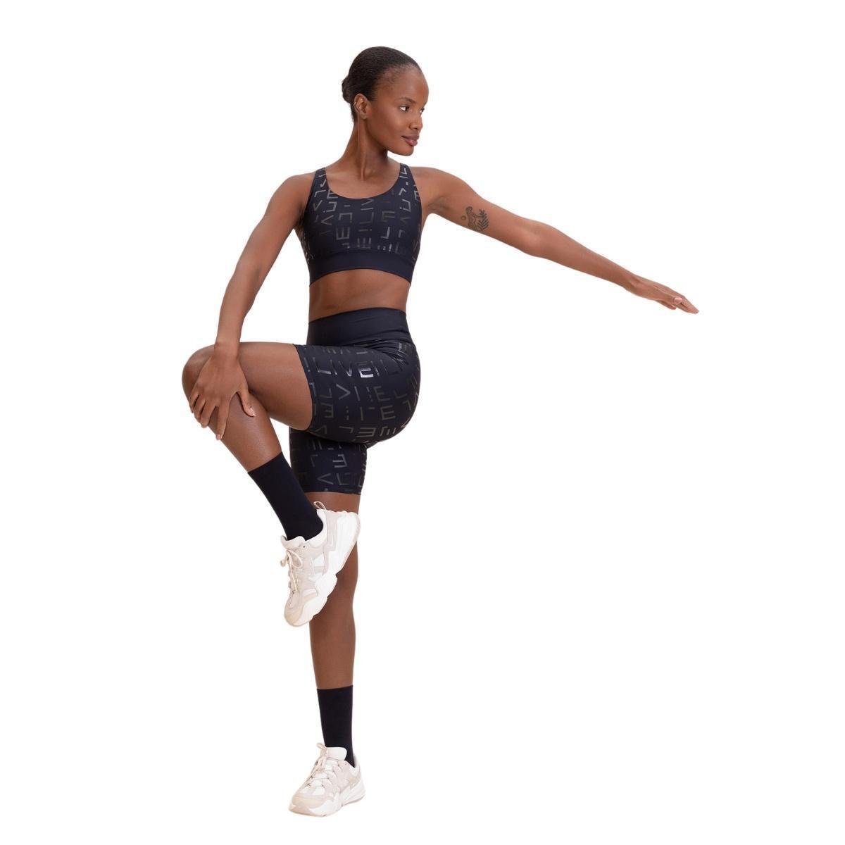 Bermuda Live Icon Hydefit Adaptiv Feminina - Preto | Netshoes