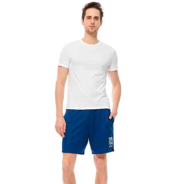 Bermuda Masculina Básica Red Nose Logo Lateral - Azul | Netshoes