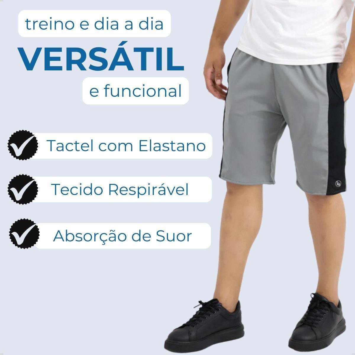 Bermuda Tactel Masculina em promoção na Netshoes!