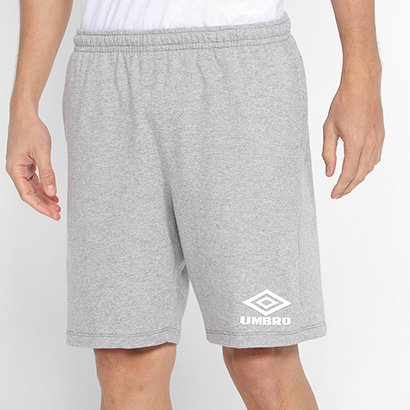 Bermuda Moletom Umbro Diamond Duo Masculina - Mescla | Netshoes