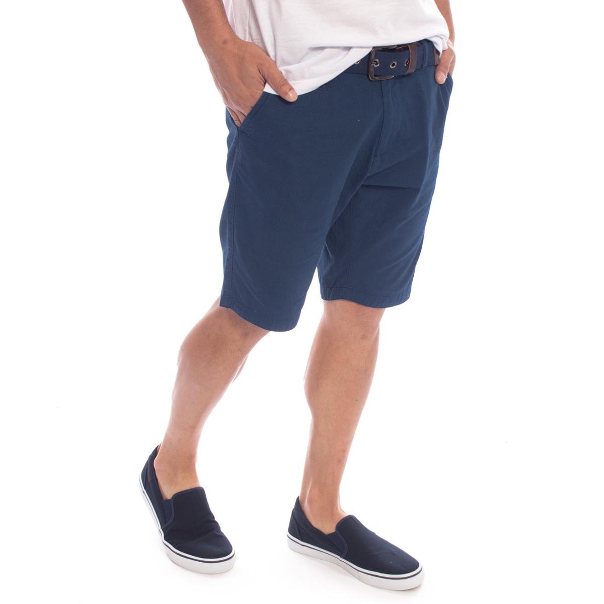 Bermuda Sarja Ray Aleatory Masculina - Azul | Netshoes