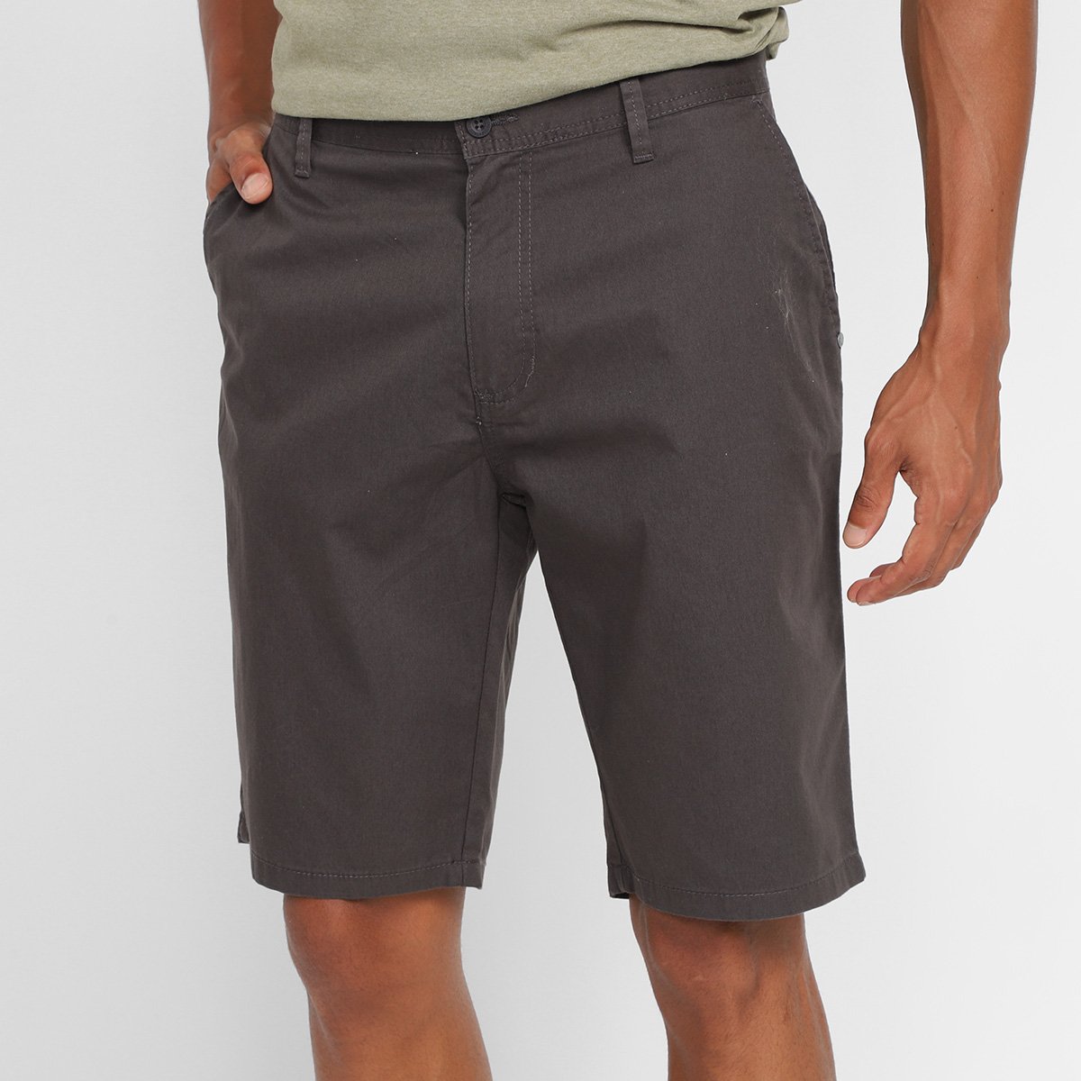 Bermuda Sarja Taco Chino Masculina - Bege | Netshoes