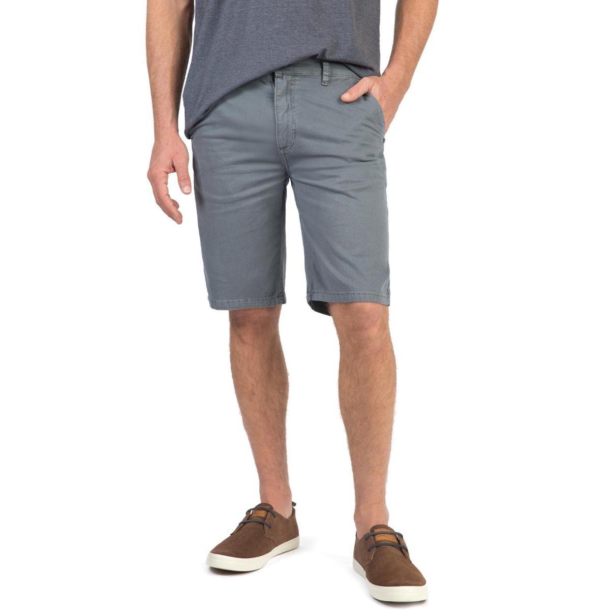 Bermuda Taco Chino Flex Masculino - Cinza | Netshoes