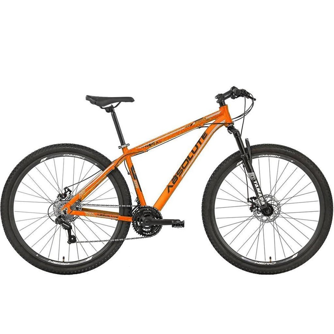 Bicicleta Absolute Aro 29 Alumínio Freio a Disco 24 Marchas - Laranja | Netshoes