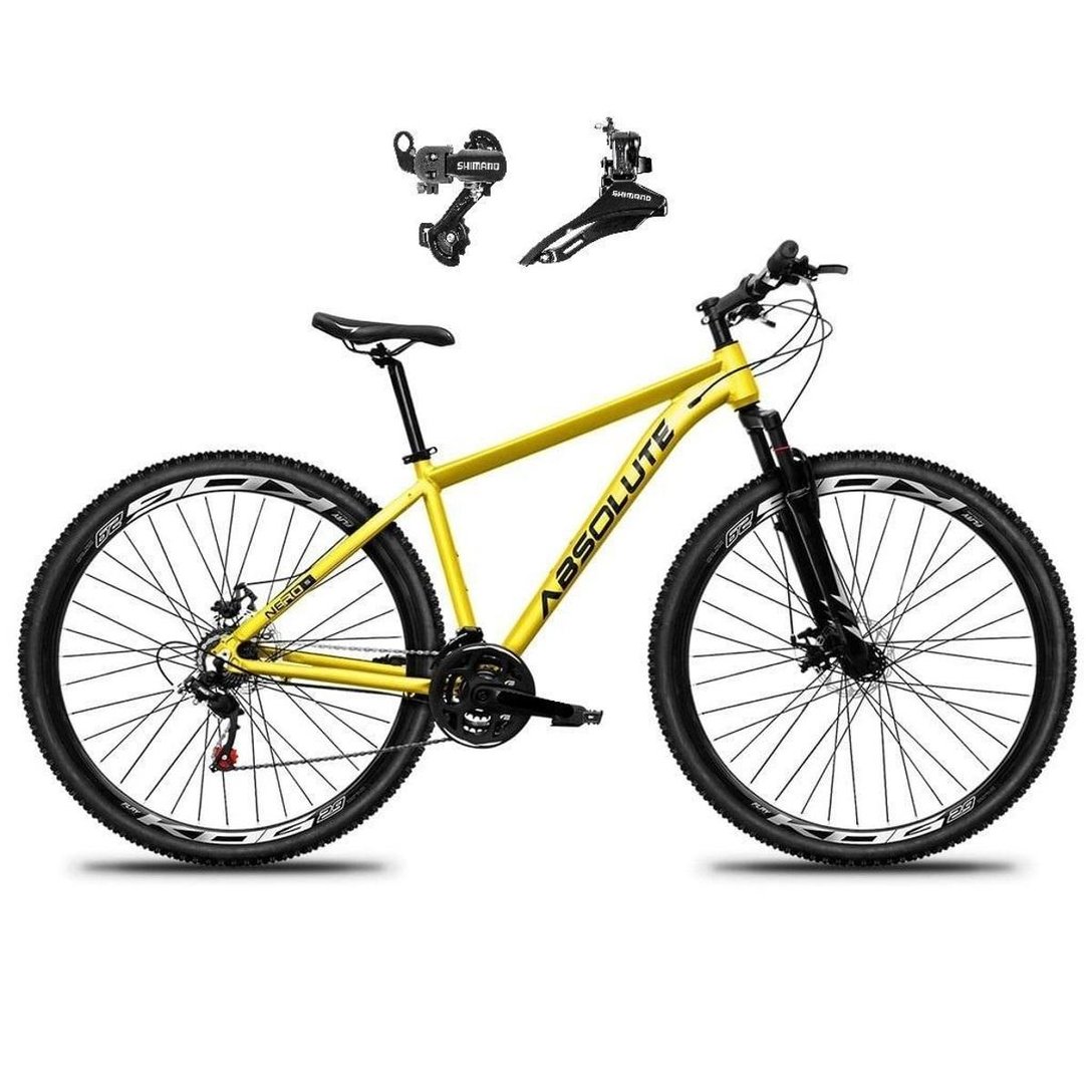 Bicicleta Aro 29 Absolute Nero 5 Alumínio 21v Câmbios Shimano Tz Freio ...