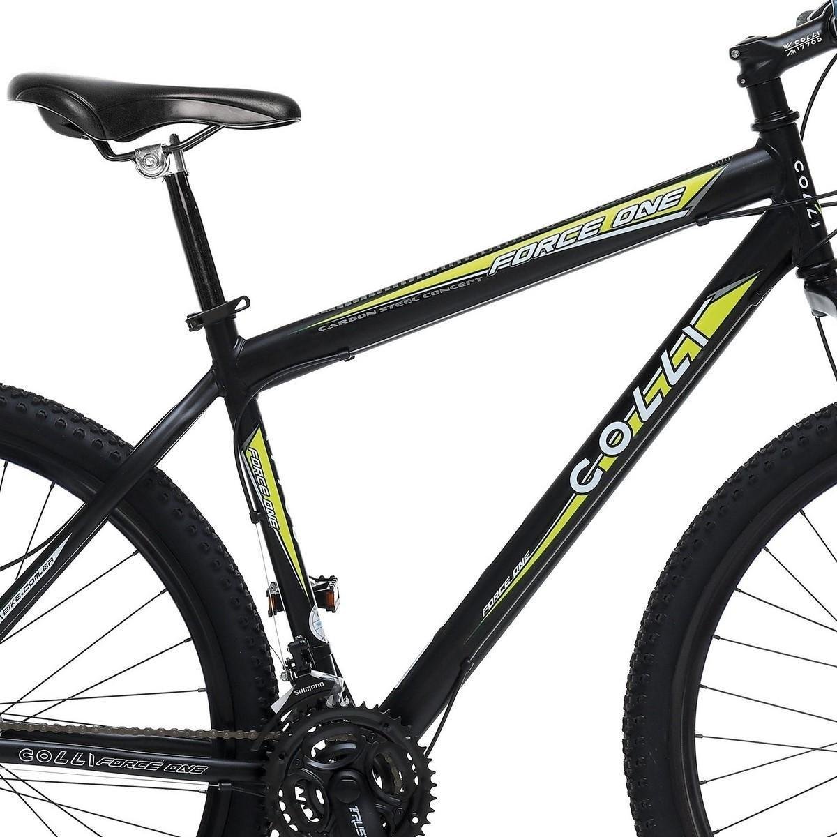 Bicicleta Colli Force One MTB Aro 29 21 Marchas Freios a Disco - Preto ...
