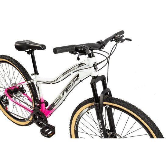Bicicleta Ever Aro 29 Freio a Disco 21 Marchas Suspensão Dianteira - Branco | Netshoes