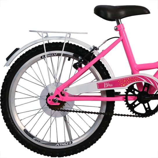 Bicicleta Infantil Feminina Athor Bliss Aro 20 Com Cestinha - Rosa | Netshoes