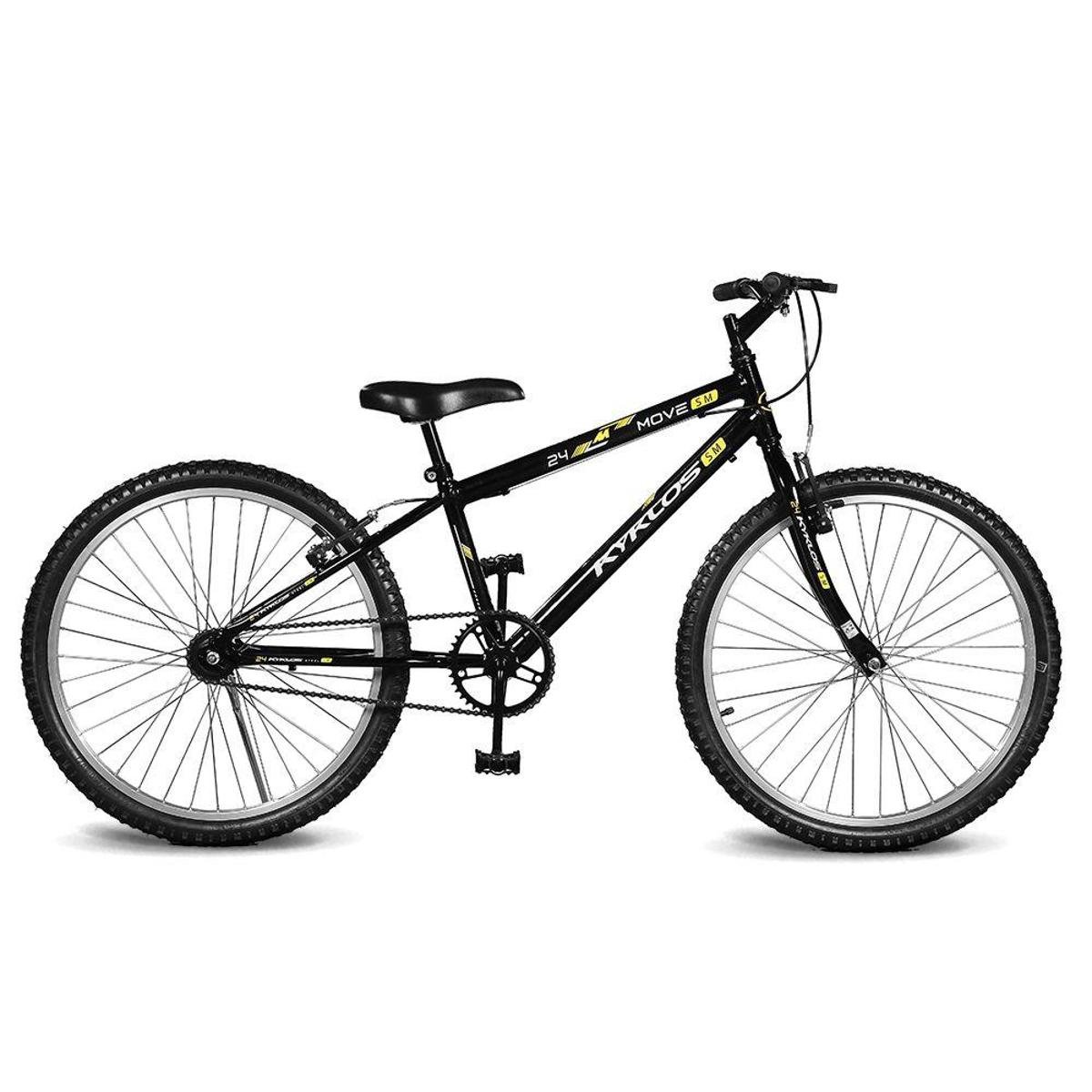 Bicicleta Kyklos Aro 24 Move Sem Marchas - Preto | Netshoes