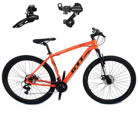 Bicicleta Mtb Aro 29 Gti Roma 24v Indexado Cambios Shimano - Laranja | Netshoes