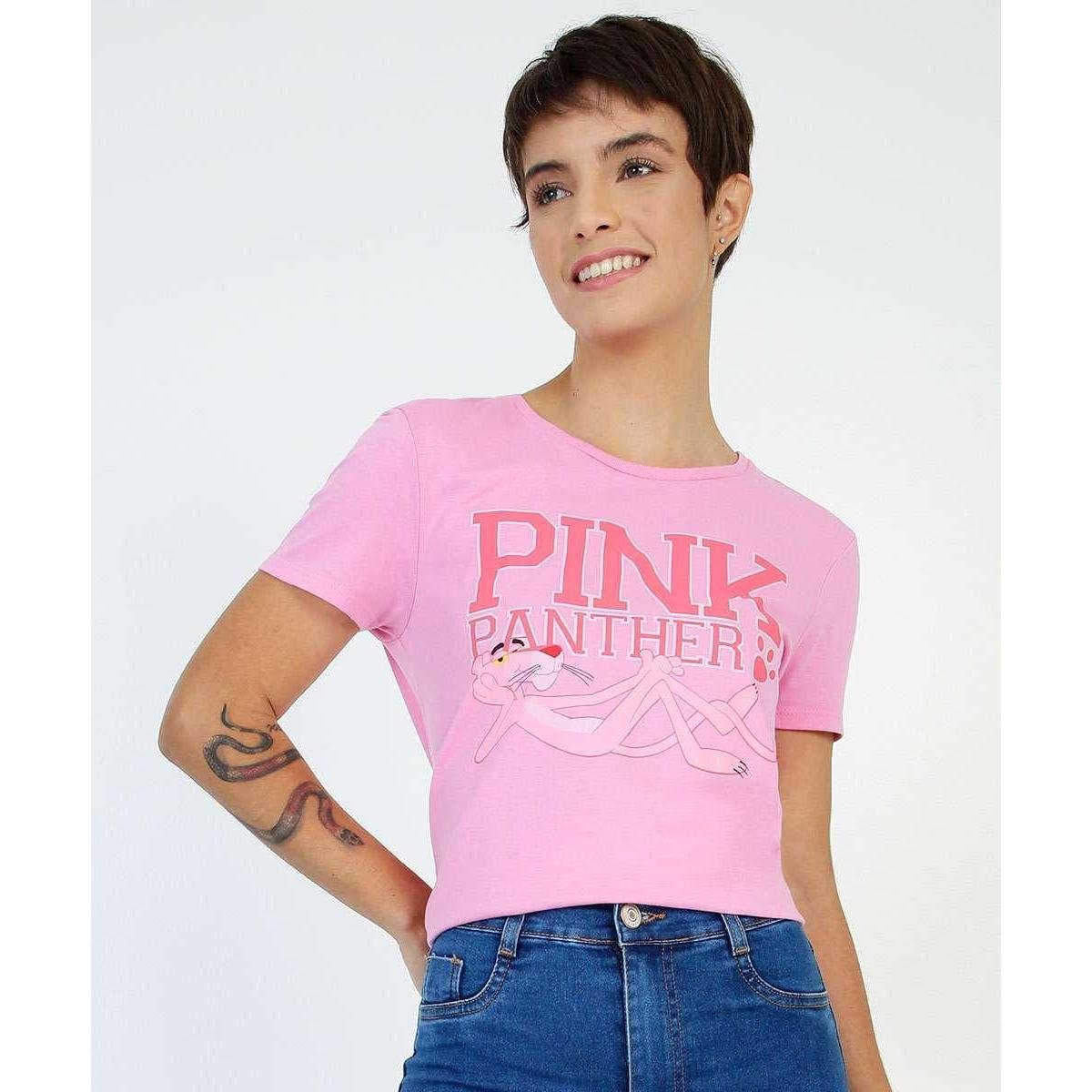 Blusa Cropped Feminina Pantera Cor De Rosa Marisa - Rosa | Netshoes