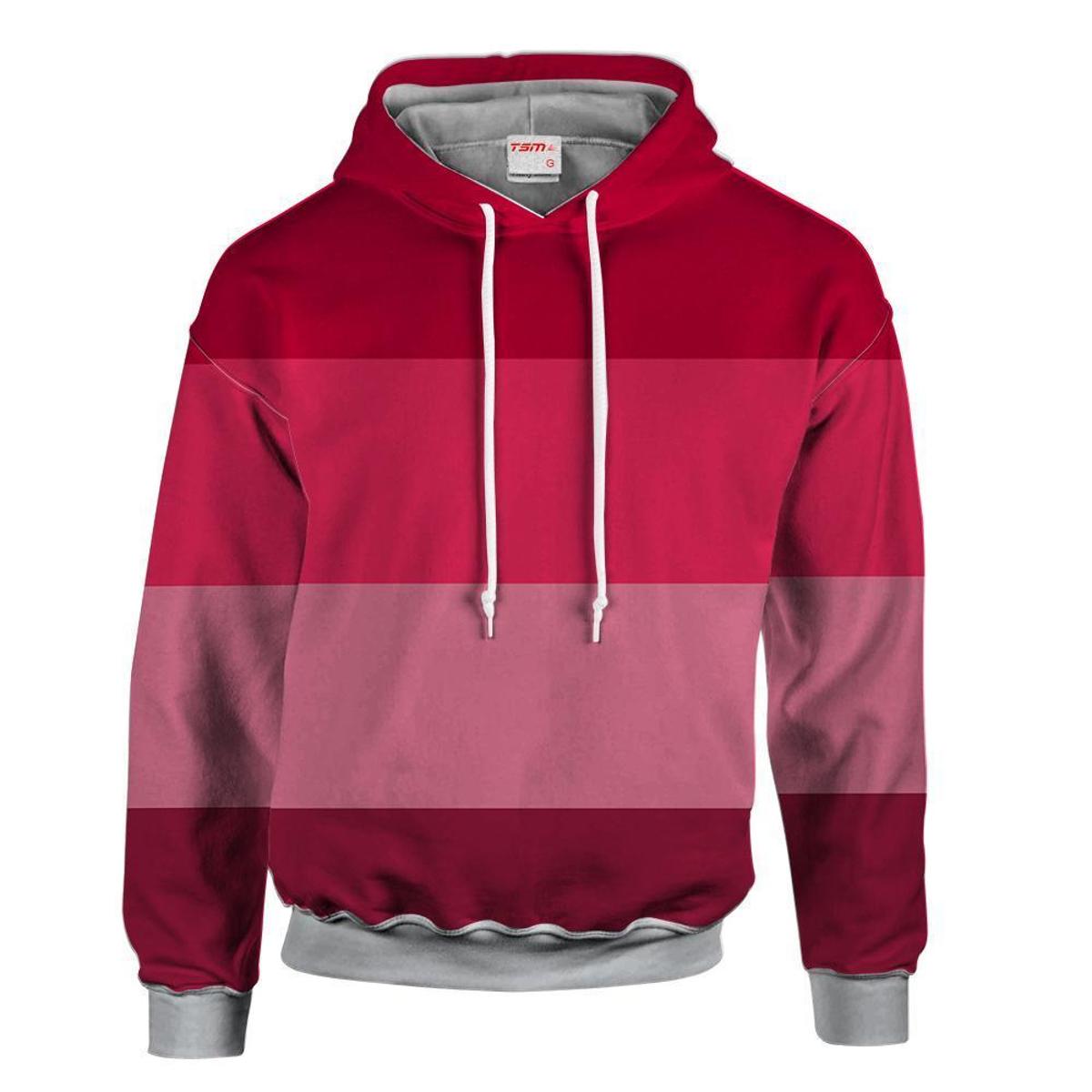 Blusa De Frio Modelo Moletom Manga Longa Tsm Listras - Vermelho | Netshoes
