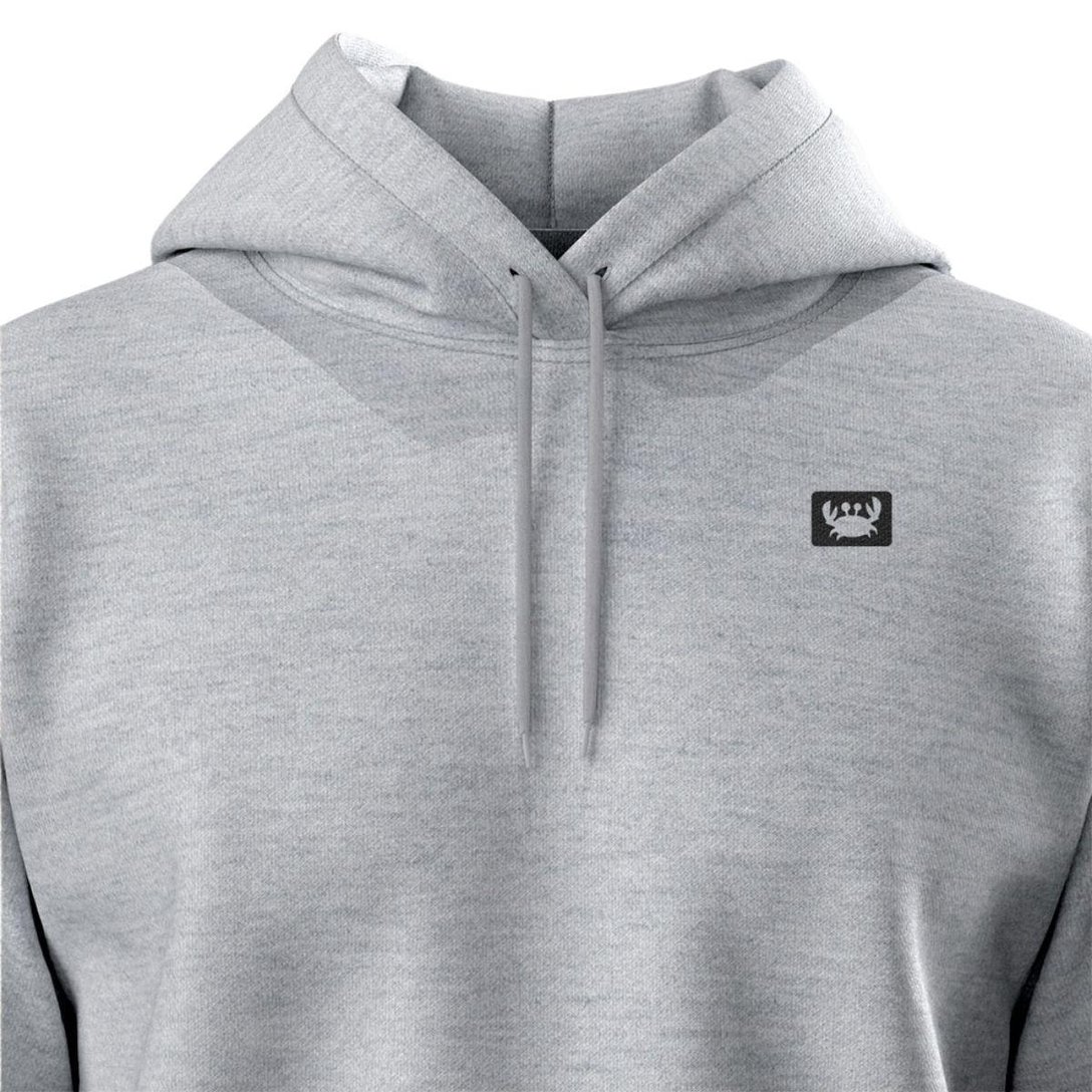 Blusa de Frio Moletom Canguru com Capuz Macio Relaxado Siri - Mescla ...