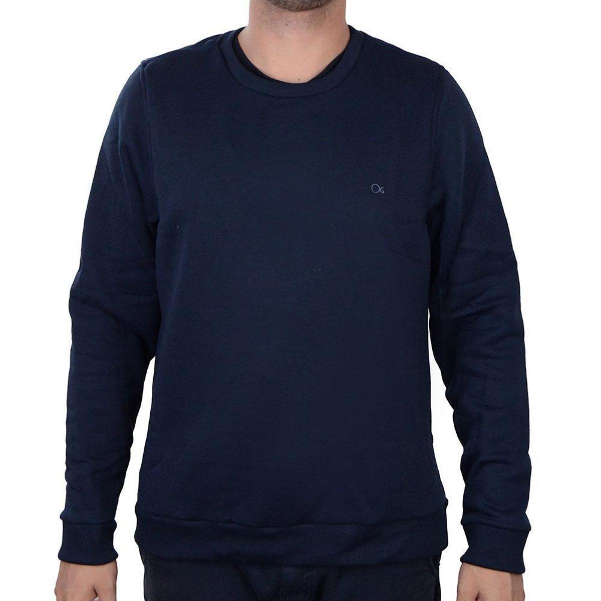 Blusa Moleton Masculina Ogochi Essencial Marinho - 026490 - Azul | Netshoes