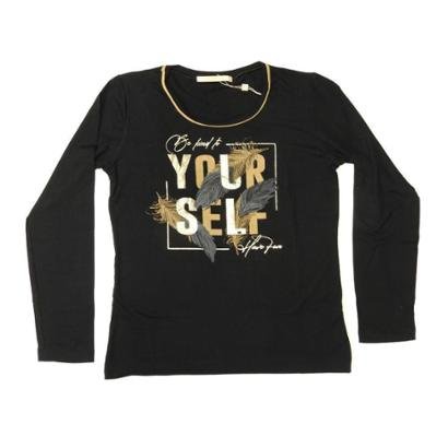 Blusinha Feminina Manga Longa Yourself Miravest 222371 - Preto | Netshoes