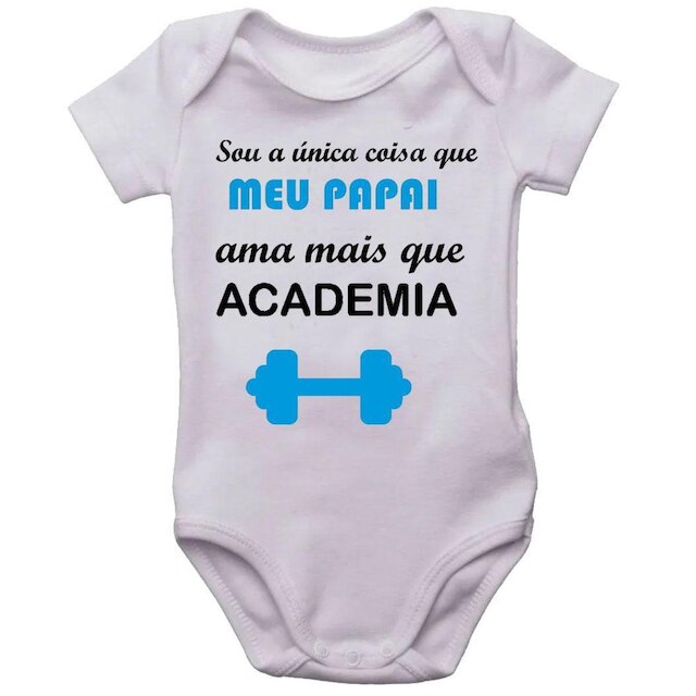 Body infantil papai maromba pai academia bodi bori bebê - Branco | Netshoes