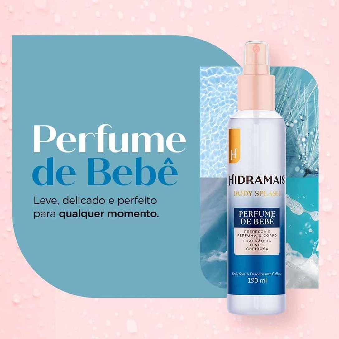 Body Splash Hidramais Perfume de Bebê 190ml - Incolor | Netshoes