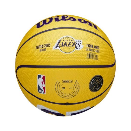 Bola de Basquete Wilson Player Icon Mini Lebron James 3 - Amarelo ...