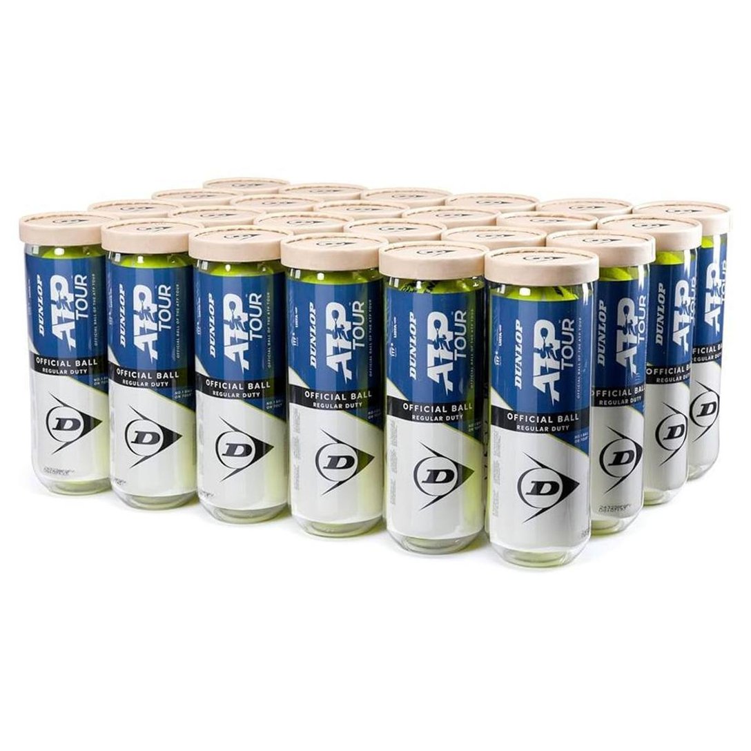 Bola de Tênis Dunlop ATP Caixa com 24 Tubos - Amarelo | Netshoes