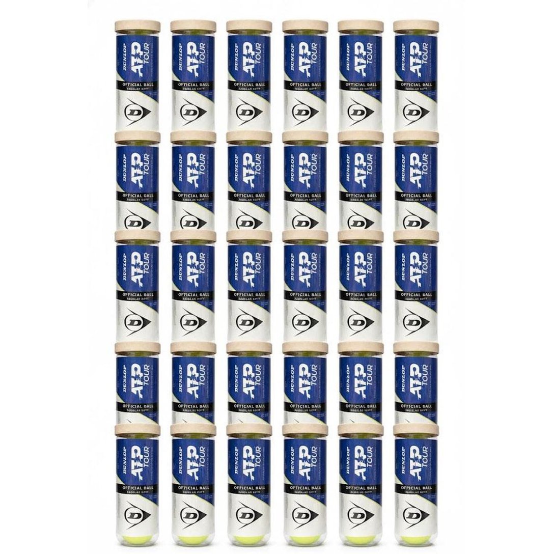 Bola de Tênis Dunlop ATP Caixa com 24 Tubos - Amarelo | Netshoes