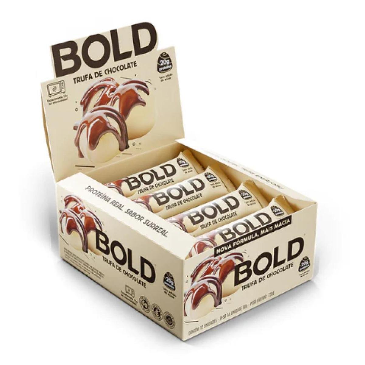 Bold Bar Barra De 20g De Proteína 12 Un Barrinha Bold Snacks - Trufa ...