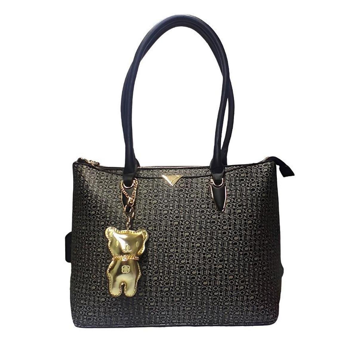 Bolsa Chenson Tote Monograma 83600 - Feminino - Preto | Netshoes