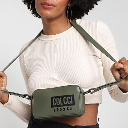 Bolsa Colcci Mini Bag Estampada Feminina - Verde | Netshoes