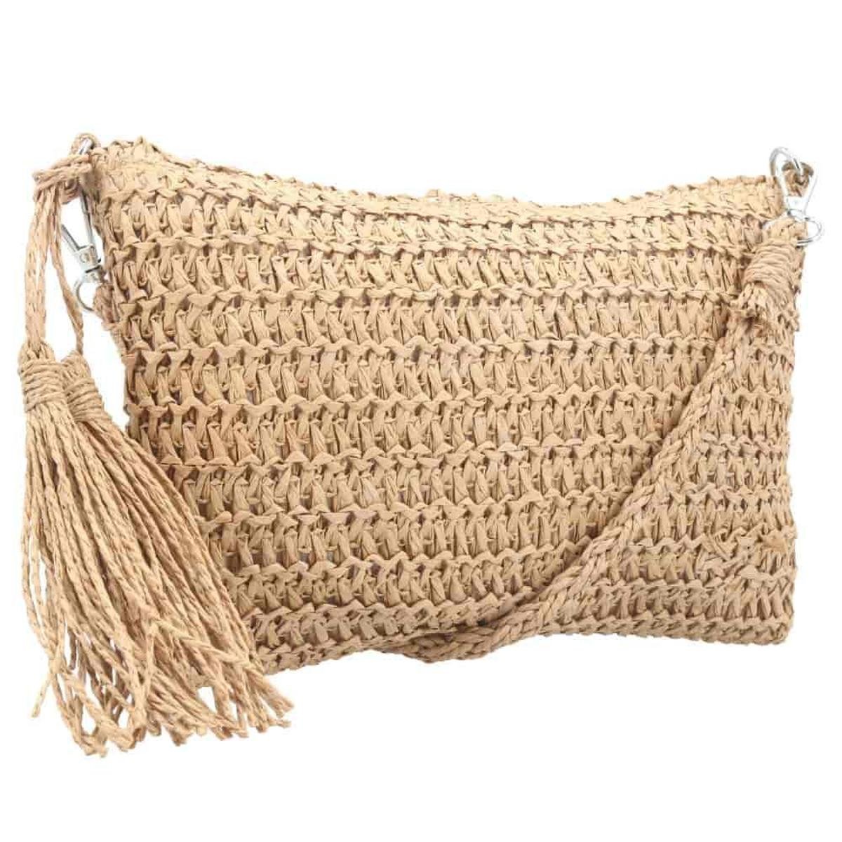 Bolsa de Ráfia Isadora - Caramelo | Netshoes