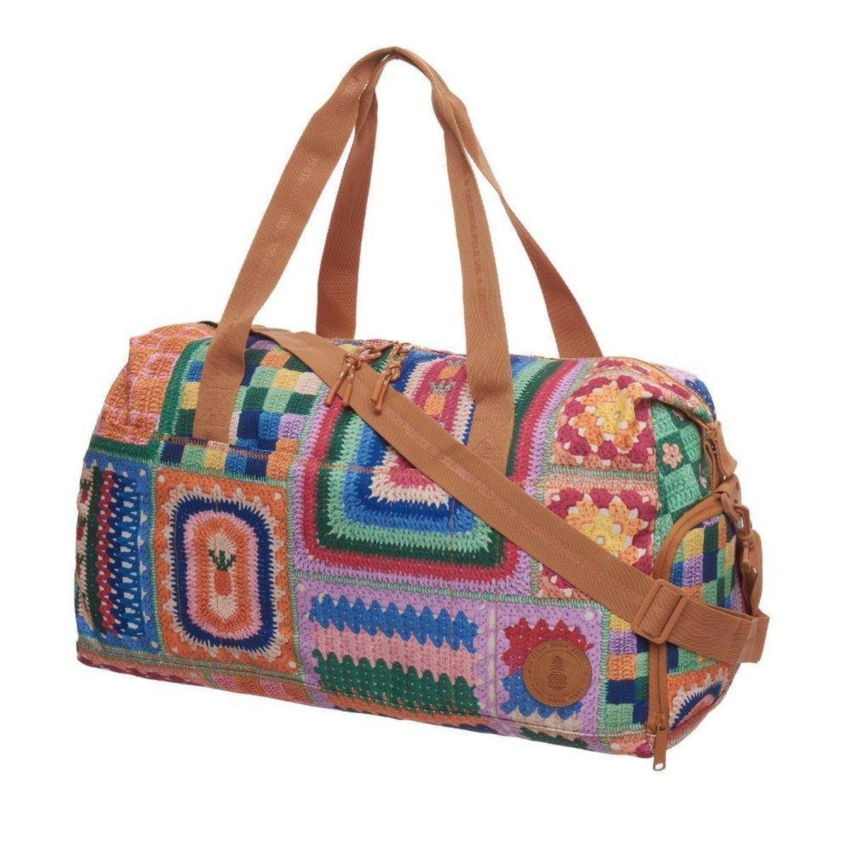 Bolsa Farm Findi Borogodó Estampada Borda Borda - Azul | Netshoes