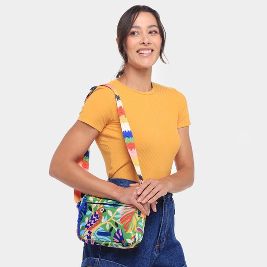 Bolsa Farm Ziriguidum Bosque Dos Pássaros - Verde+Azul | Netshoes
