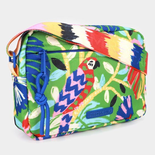 Bolsa Farm Ziriguidum Bosque Dos Pássaros - Verde+Azul | Netshoes