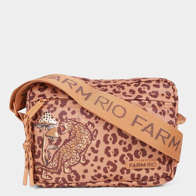 Bolsa Farm Ziriguidum Onça Feminina - Bege | Netshoes