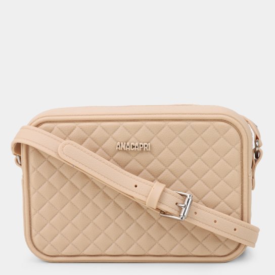 Bolsa Mini Bag Anacapri Alça Transversal Feminina - Nude | Netshoes